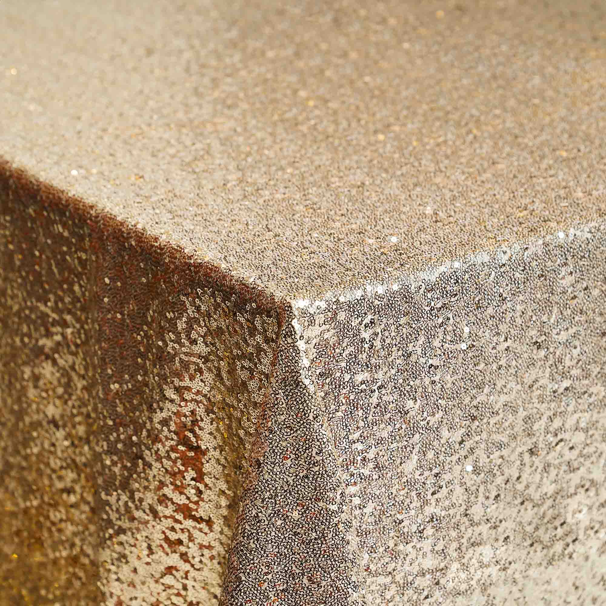 Champagne Sequin – Tablecloth – Illusions Rentals