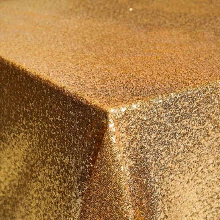 Gold Sequin – Tablecloth – Illusions Rentals