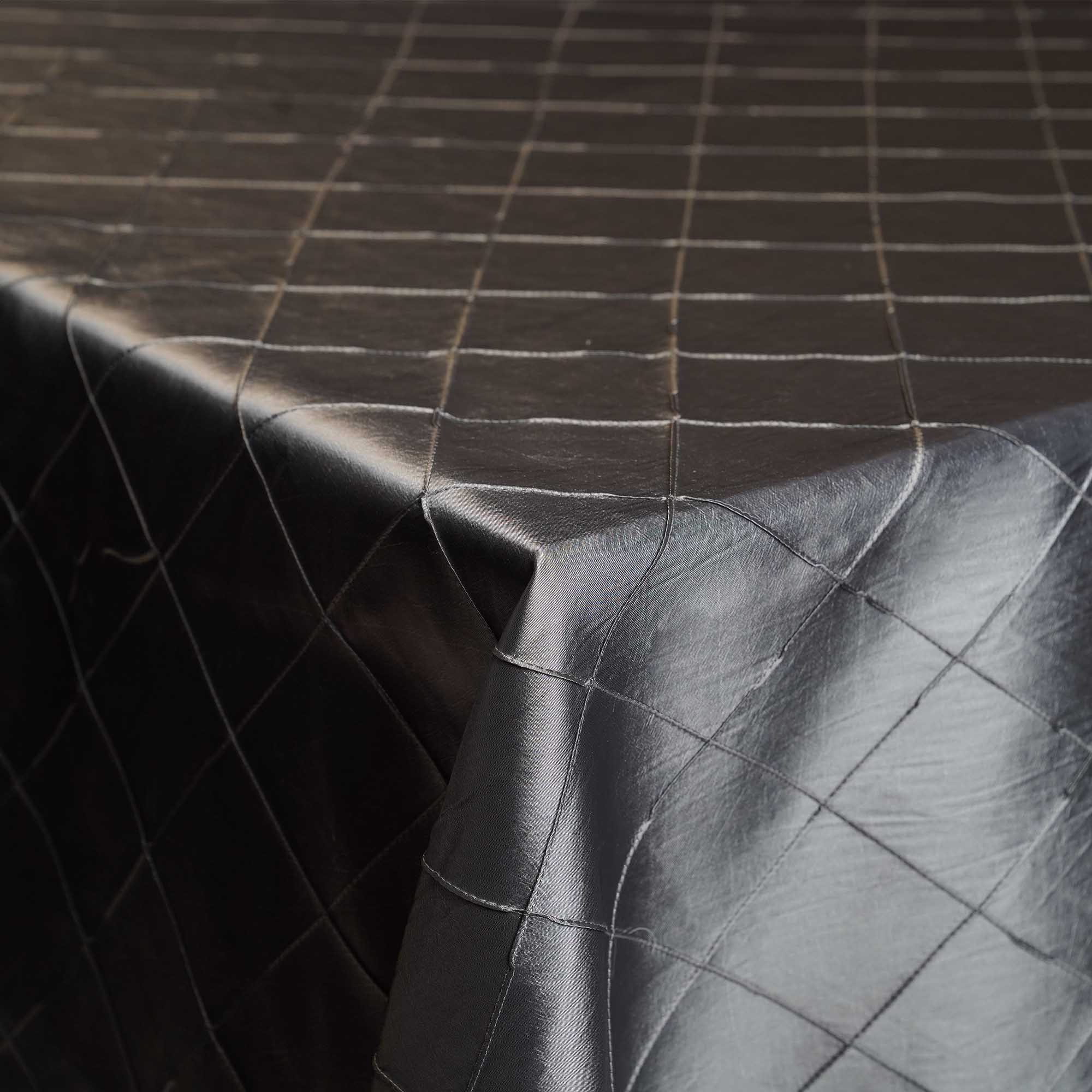 Platinum Pintuck 3″ – Tablecloth – Illusions Rentals